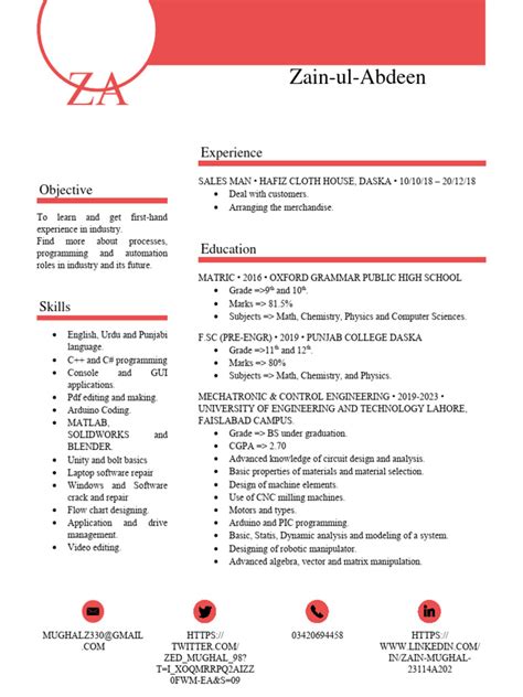 Cv 1 Download Free Pdf Computer Programming Engineering