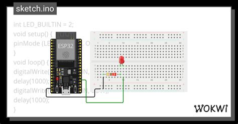 Blinkesp32 Wokwi Esp32 Stm32 Arduino Simulator