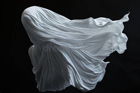 Abstract Flowing White Fabric Art Stock Illustration Illustration Of Modern White 351972633