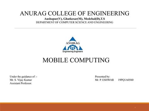 Mobile Computing Pptppt Computer Networking Computing