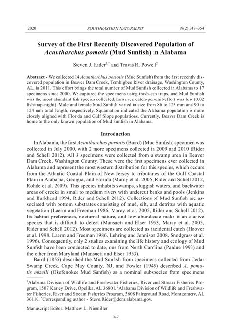 Pdf Survey Of The First Recently Discovered Population Of