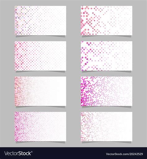 Geometric Diagonal Square Mosaic Pattern Card Vector Image