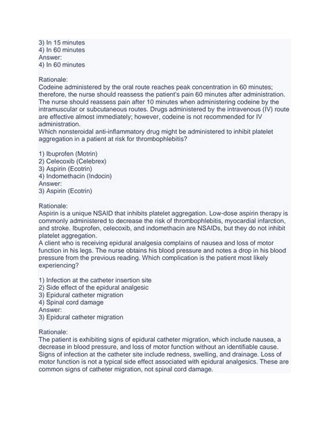 SOLUTION Nclex Questions For Fundamentals Of Nursing With Rationale