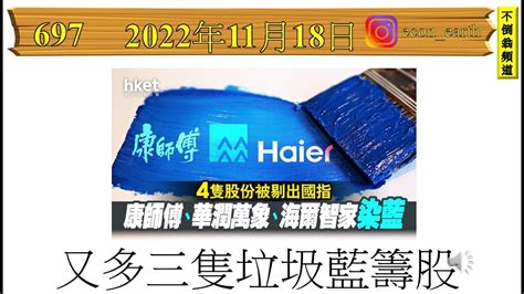 第697集 又多三隻垃圾藍籌股 再多三間企業成為藍籌股，但它們的知名度卻是一般。最主要這些企業的每股資產淨值非常薄弱，絕對不像是可以擁有