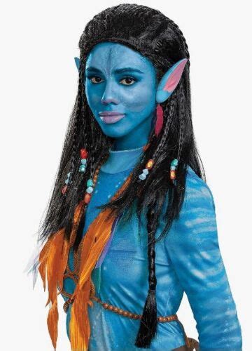 Neytiri Avatar Wig Navi Female Reef Look Costume Accessory