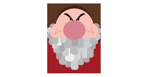 Seven Dwarfs Grumpy Character Body Postcard