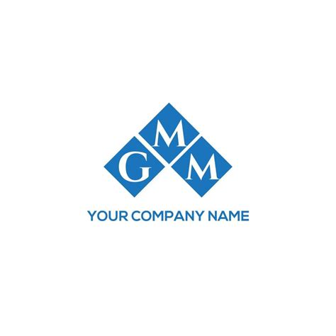 Gmm Letter Logo Design On White Background Gmm Creative Initials