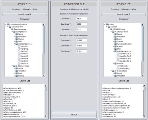 Graphical User Interface For Merging Tow IFC Building Models Download Scientific Diagram