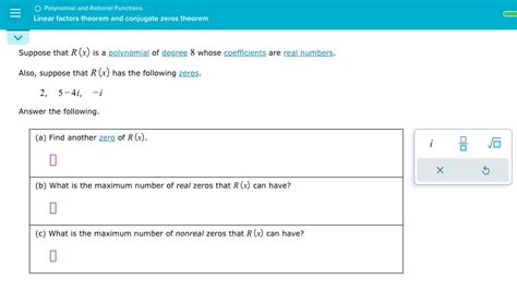 Solved Suppose That R X Is A Polynomial Of Degree 8 Whose