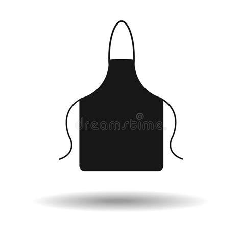 Icono Del Delantal Ejemplo Del Vector Del Delantal De La Cocina Con La