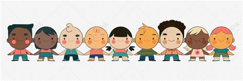 เด็ก ๆ ที่วาดด้วยมือน่ารักอบอุ่นจับมือกัน Png สำหรับการดาวน์โหลดฟรี