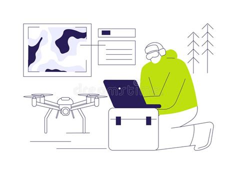 Use Remote Sensing Drones Abstract Concept Vector Illustration Stock Vector Illustration Of