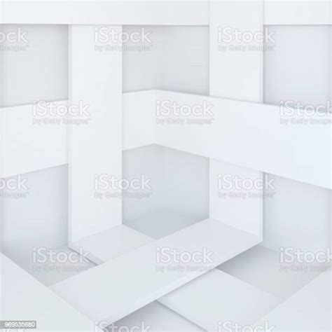 3d 그림입니다 화이트 추상적인 건축 배경입니다 교차 줄무늬와 각도입니다 렌더링 합니다 0명에 대한 스톡 사진 및 기타 이미지