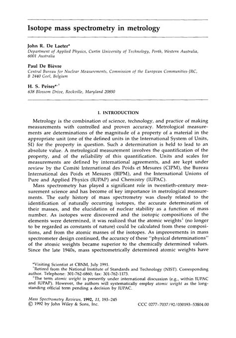 Pdf Validation In Chemical Measurement
