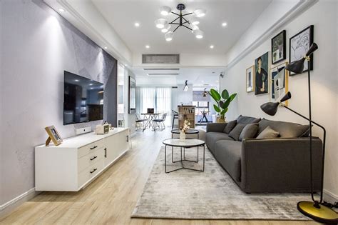 上海保利未来城市现代风格125平米设计方案 现代客厅装修案例装信通网