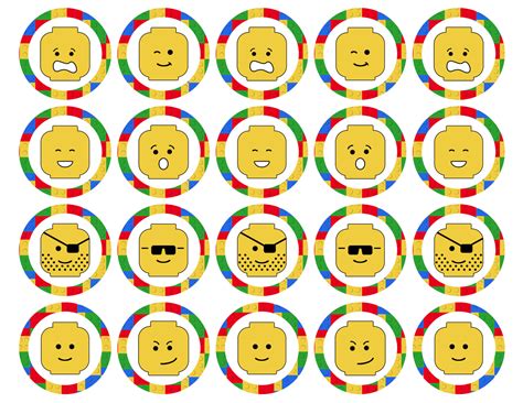Lego Man Face Template