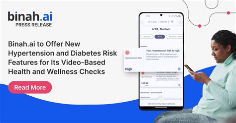 Binah Ai To Offer New Hypertension And Diabetes Risk Feature For Its Video Based Health And