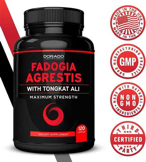 Fadogia Agrestis & Tongkat Ali Performance Blend - 600mg & 400mg | 120 ...