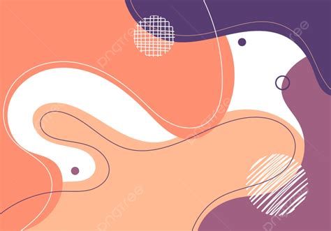Abstract Organic Shape Pattern With Geometric Shape Line And Dot