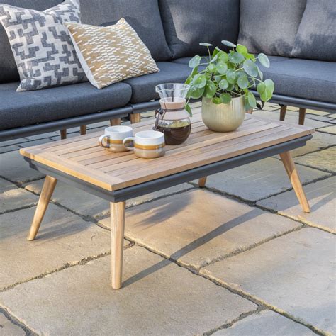 Norfolk Collection Kimora Corner Set With Grey Fabric Cushions