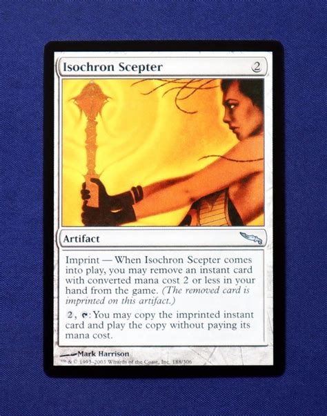 Isochron Scepter Regular From Mirrodin Mrd Mtg Proxy Magic Cardplus