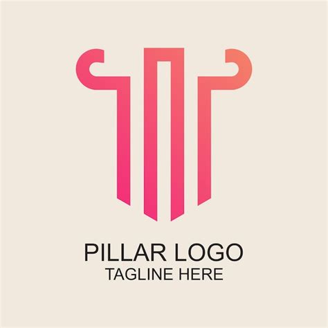 Premium Vector Pillar Logo Design Simple Concept Premium Vector