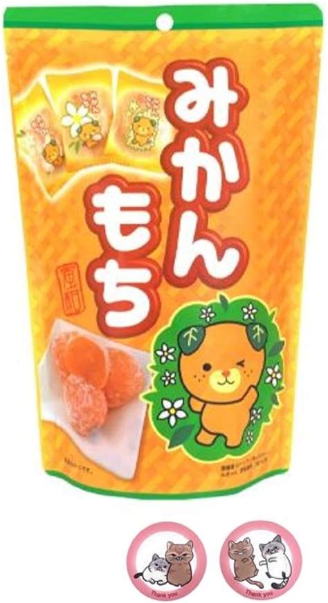 Jp 世起 みかんもち スタンドパック 130g もちもち 餅菓子 ※crystal Potオリジナルギフトシール付き
