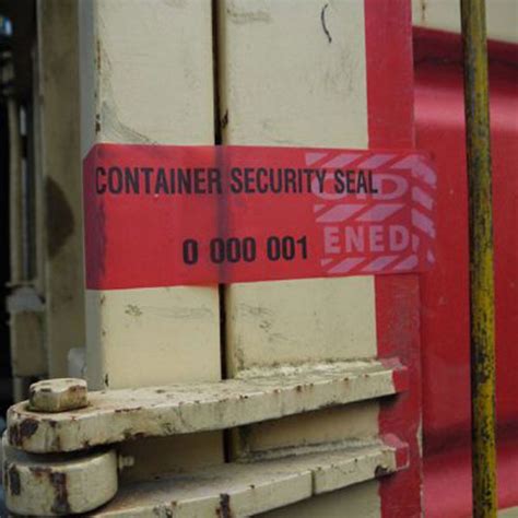 Sea Container Tamper Evident Seals Hsa Security Solutions