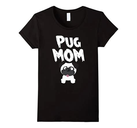 Pug Mom Funny Happy Shirts Fashion T Shirt Women Summer Shirt Girls