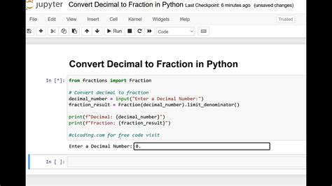 Day 173 Convert Decimal To Fraction In Python Youtube