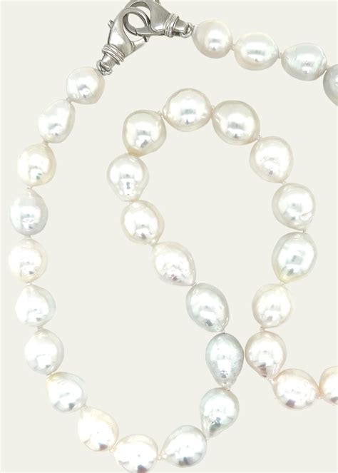 Lois Sasson Design Mens Baroque South Sea Pearl Necklace 20l