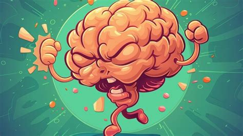 Premium Photo Animated Cartoon Brain In A Single Layer With Simple