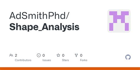 Github Adsmithphdshapeanalysis