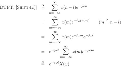 Shift Theorem