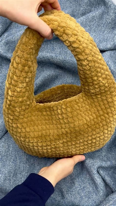 Crochet A Cozy Velvet Bag This Fall Tiktok