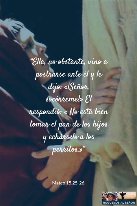 el pan de los hijos Mateo 15 21 28 Roguemos al Señor
