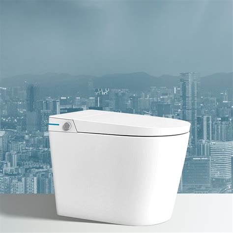 One Piece Toilet Siphon Jet Toilet Modern Porcelain Floor Mounted Flush