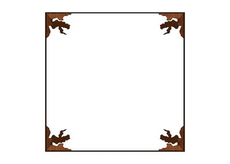Premium Vector Tree Trunk Ornament Frame Border For Nature Decoration