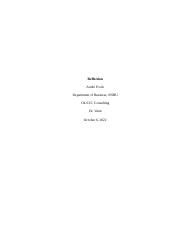 Reflection Docx Reflection Andre Poole Department Of Business SNHU