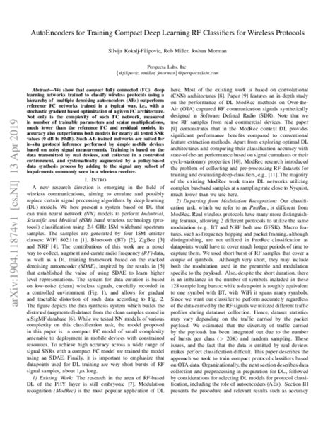 pdf autoencoders for training compact deep learning rf classifiers