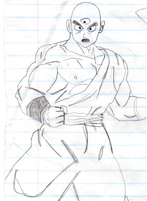 Tien From Dbz Drawing By Andy721 On Deviantart