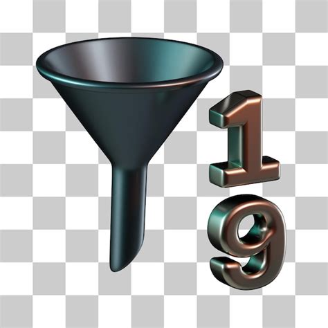Premium PSD Number Ascending Order 3d Icon