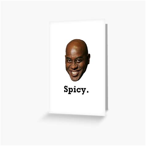 Ainsley Harriott Spicy Greeting Card By Prepcutz Redbubble