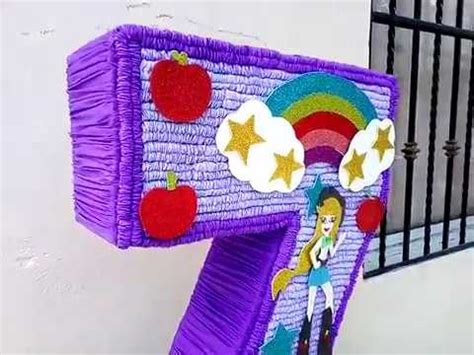 Piñata Numero Ecuestria Girls YouTube