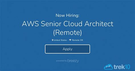 Aws Senior Cloud Architect Remote At Trek10