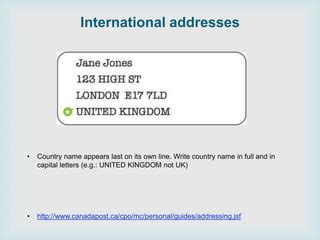 Addresses Pptx