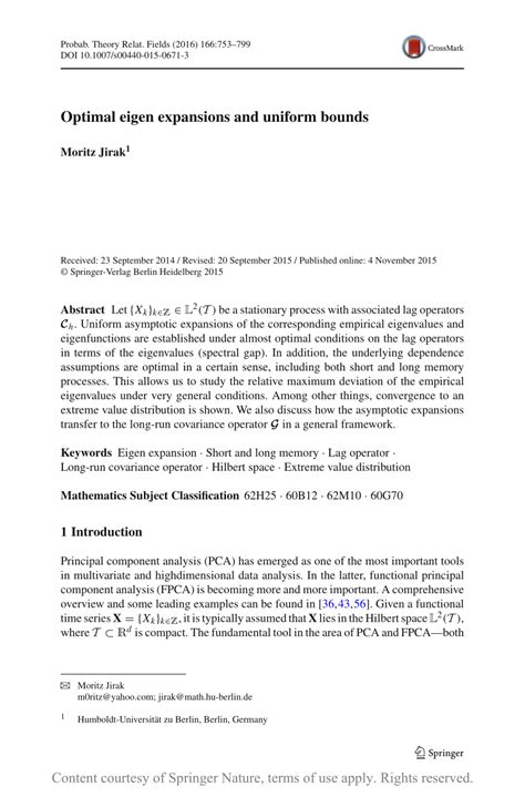 Optimal Eigen Expansions And Uniform Bounds