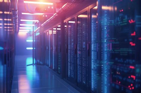 Premium Photo Data Center Server Control Center For Internet Provider