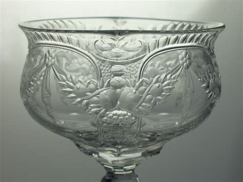 Thomas Webb Rock Crystal Style Cut Goblet Circa Designer Artist Collectors