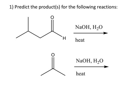 Solved 1 Predict The Products For The Following